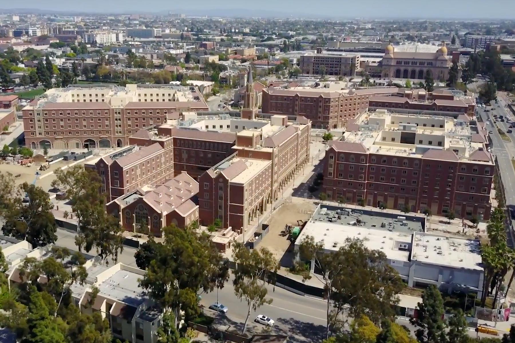 New drone video reveals a nearly complete USC Village - USC Today