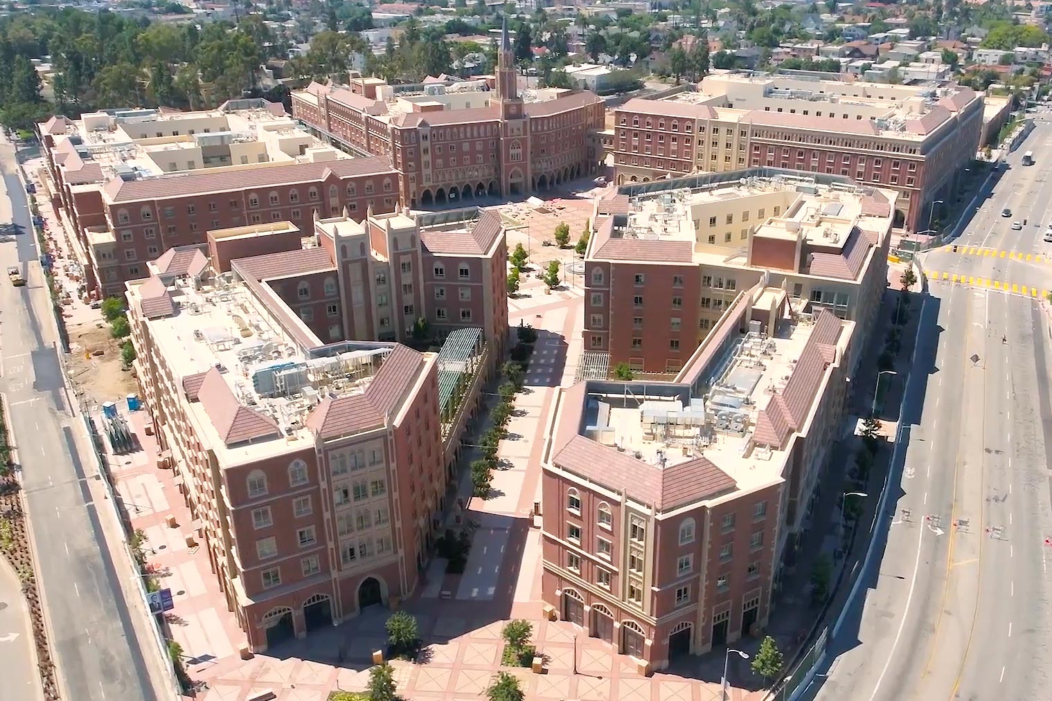 Drone video shows USC Village is ready for the finishing touches - USC Today